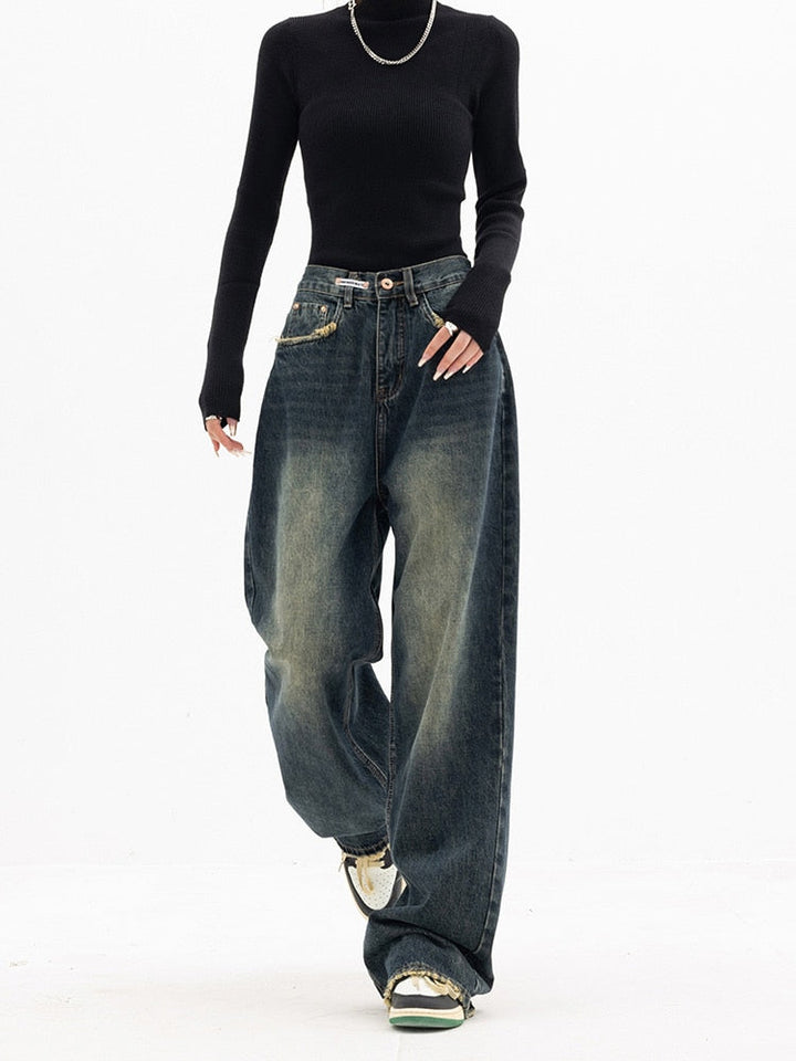 Baggy jeans med lav talje | Lys-Kobenhavn